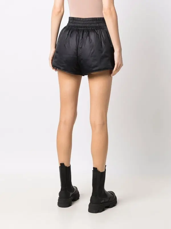 Red Valentino Side-zip Padded Shorts - Black