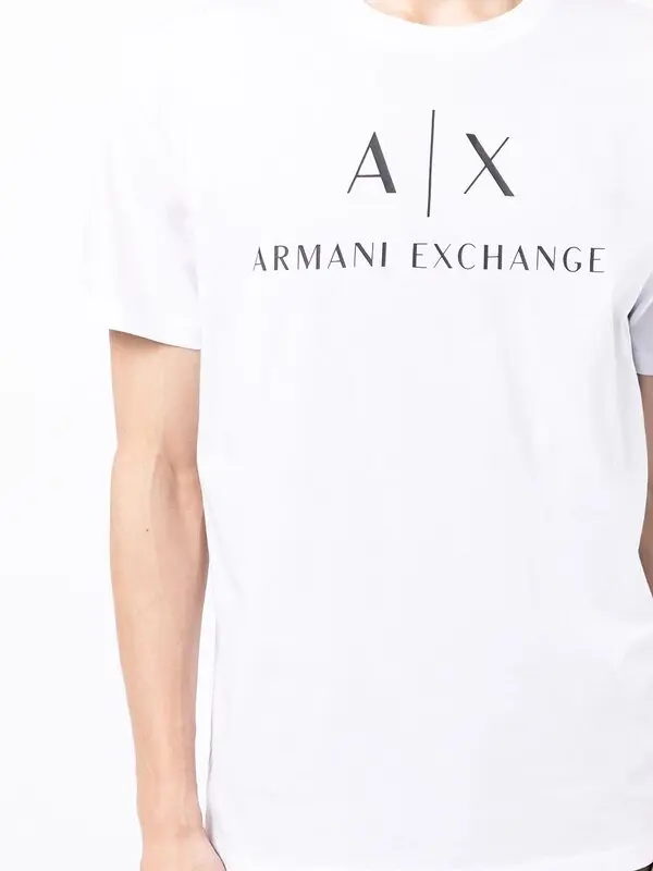 Armani Exchange Logo-print Cotton T-shirt - White
