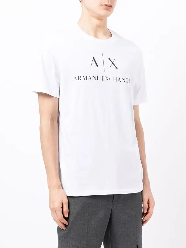 Armani Exchange Logo-print Cotton T-shirt - White