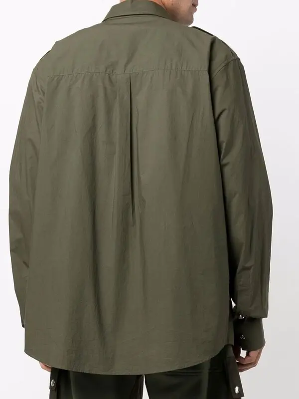 Balmain Patch-detail Long-sleeve Shirt