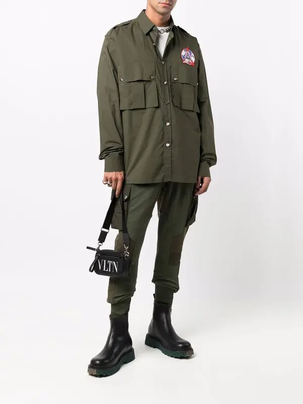 Balmain Patch-detail Long-sleeve Shirt