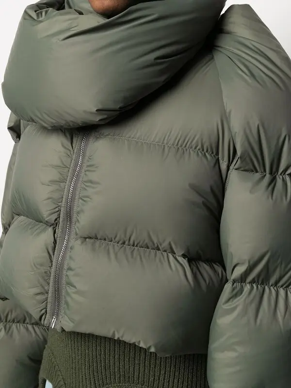 Rick Owens Babel Mountain Cropped Jacket - Green | Editorialist