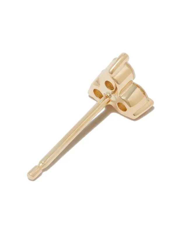 MARIA TASH 18kt Yellow Trinity Diamond Stud Earring