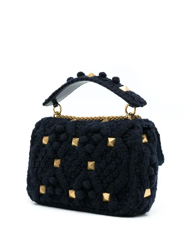 Valentino Garavani Rockstud Knitted Tote Bag