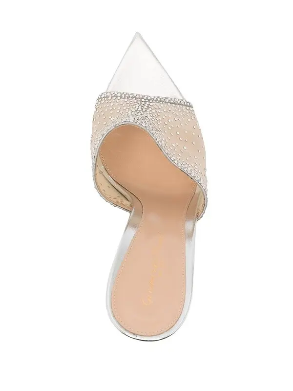 GIANVITO ROSSI Crystal-embellished Mules