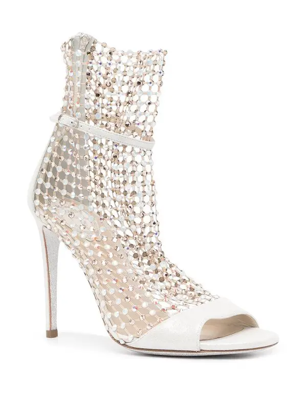 Rene Caovilla Bead-embellished Ankle Boots