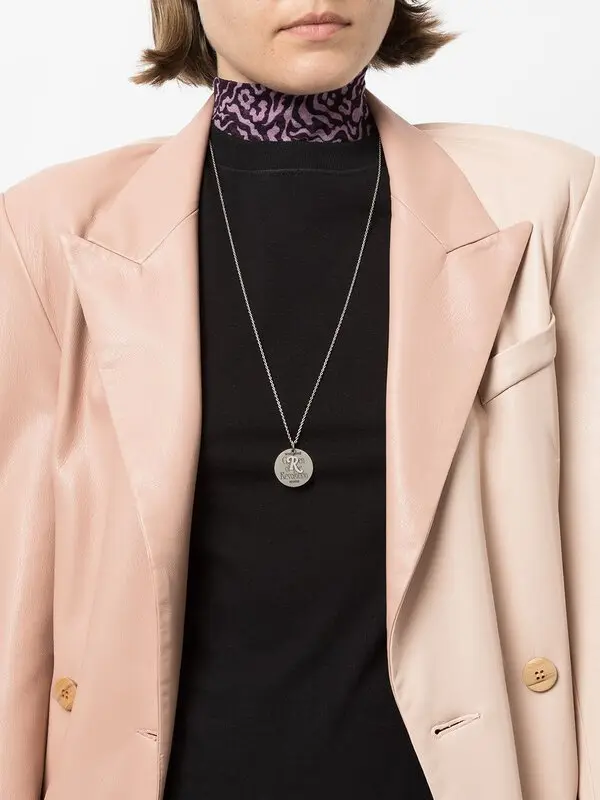 Raf Simons Engraved Pendant Necklace