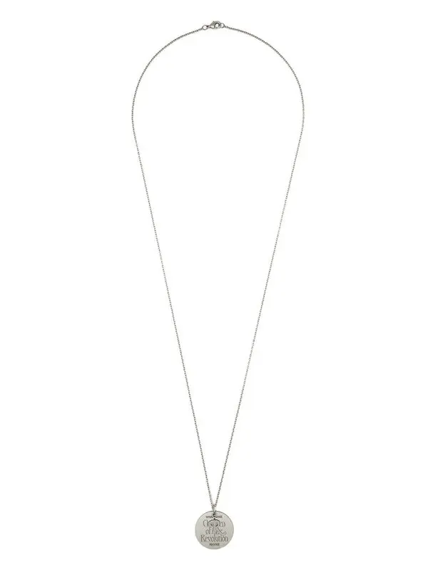 Raf Simons Engraved Pendant Necklace