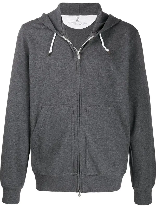 Brunello Cucinelli Hooded Sweatshirt - Grey