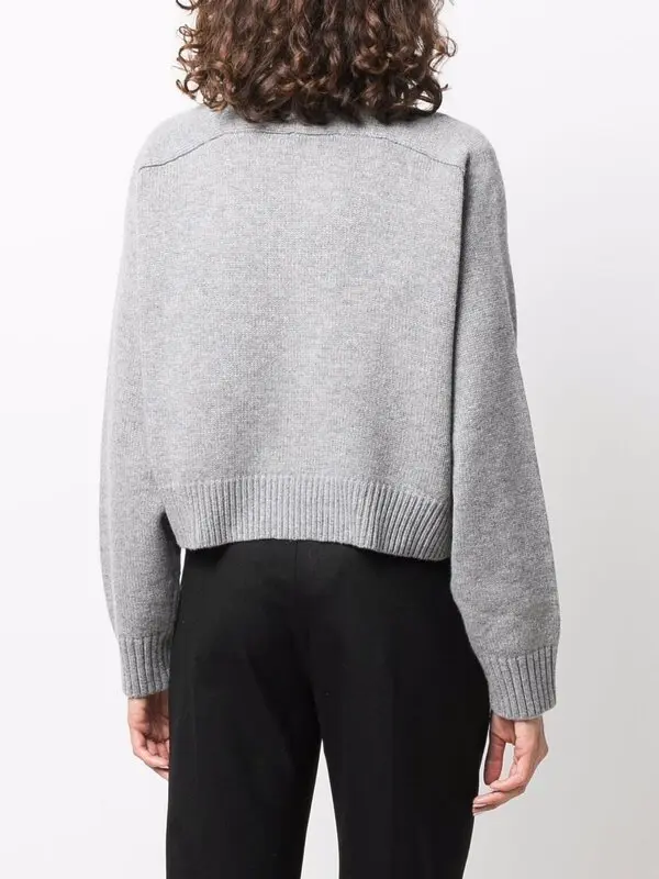 Loulou De Saison Ribbed-trim Cropped Jumper