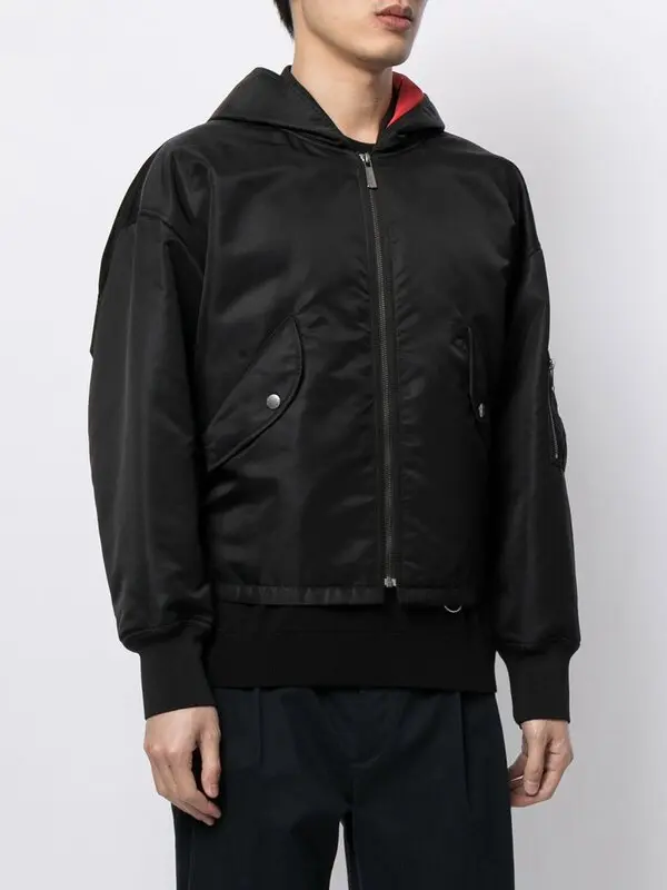 PORTS V Hooded Bomber Jacket
