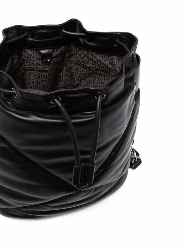 Longchamp Le Pliage Cuir Doudoune Backpack Black Longchamp Le Pliage Cuir Doudoune Backpack - Black  main image 4
