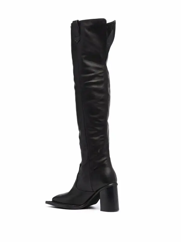 NINAMOUNAH Howling Knee-length Boots - Black