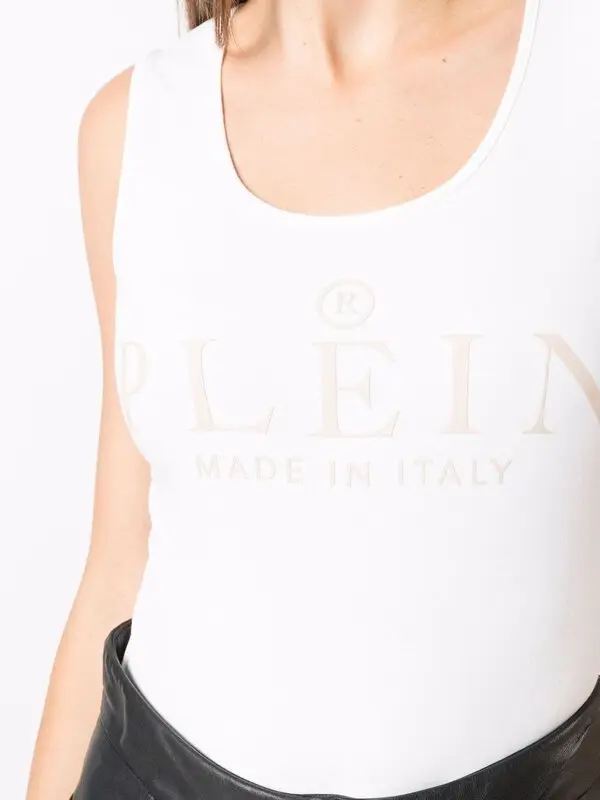 Philipp Plein Logo-print Tank Top - Neutrals