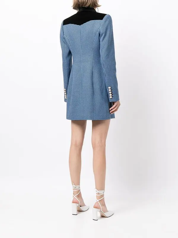 Rebecca Vallance Ilona Blazer Mini Dress In Blue - 26% Off | Editorialist