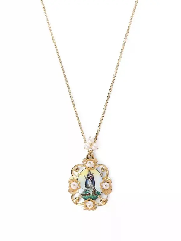 Dolce & Gabbana 18k Yellow Sicily Pendant - Gold