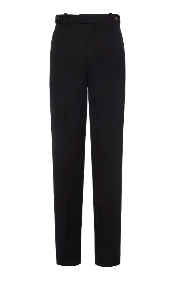 Bottega Veneta Compact Dry Wool Pants - Black
