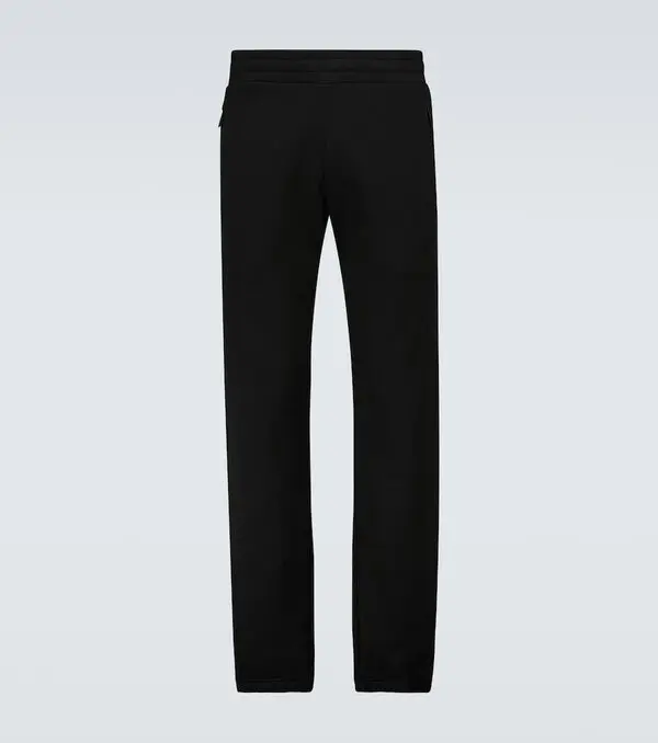 Moncler Brushed Cotton Fleece Sweatpants - Black