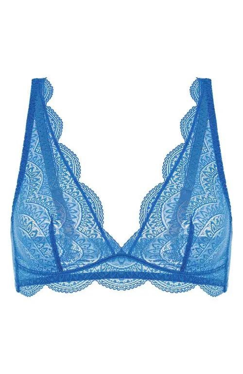Simone Perele Karma Triangle Bralette - Myosotis Blue
