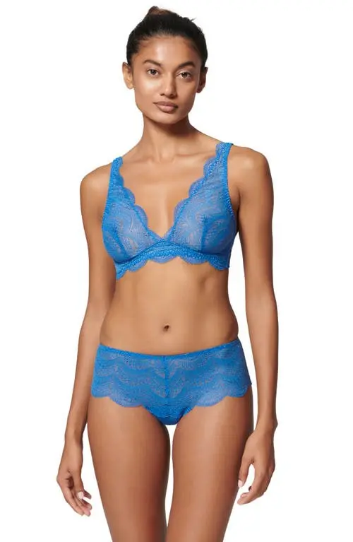 Simone Perele Karma Triangle Bralette - Myosotis Blue