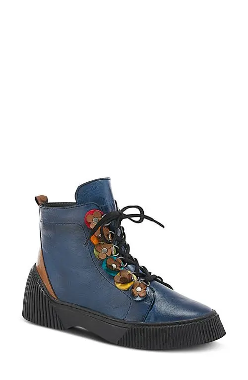 SPRING STEP SHOES Yeba Bootie - Blue Multi