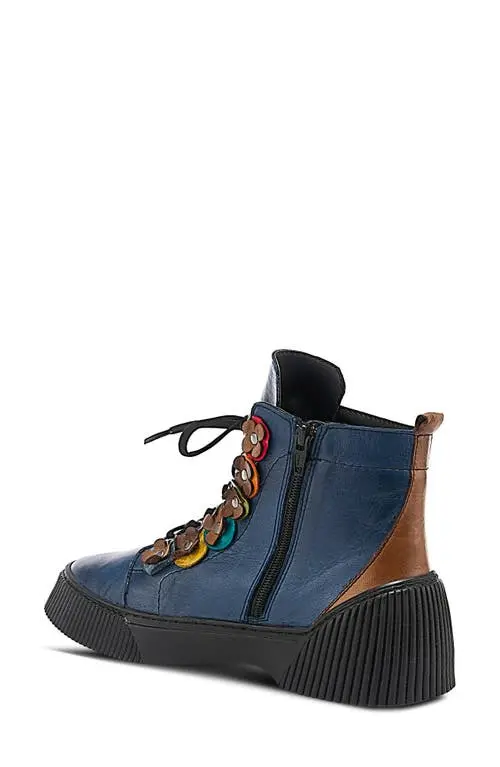 SPRING STEP SHOES Yeba Bootie - Blue Multi