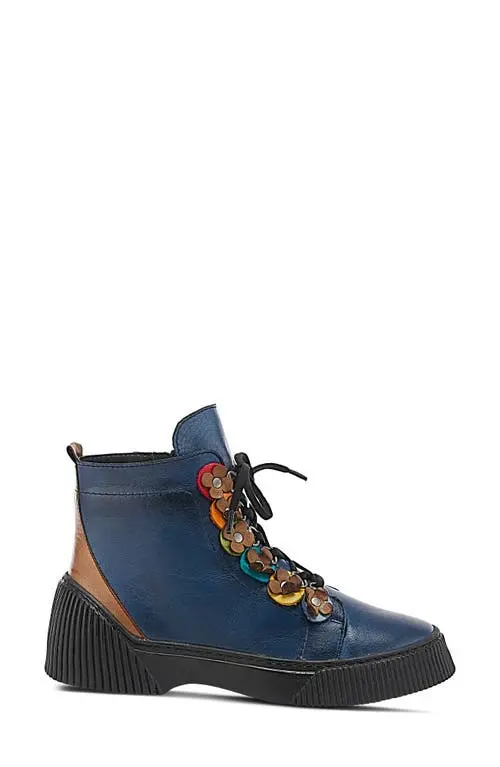 SPRING STEP SHOES Yeba Bootie - Blue Multi