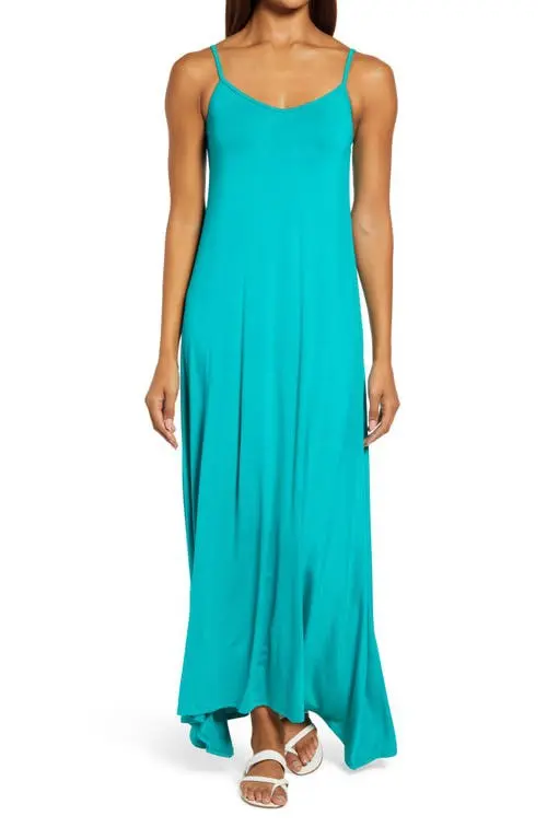 Loveappella Godet Maxi Dress - Jade