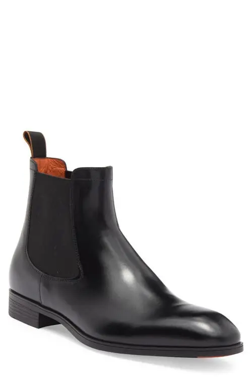 Santoni Detoxify Chelsea Boot - Black
