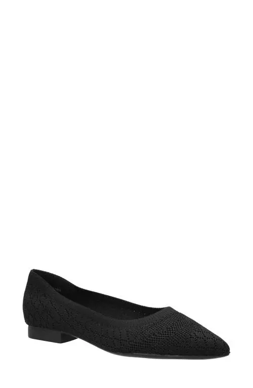 BELLA VITA Mireya Knit Flat - Black Knit