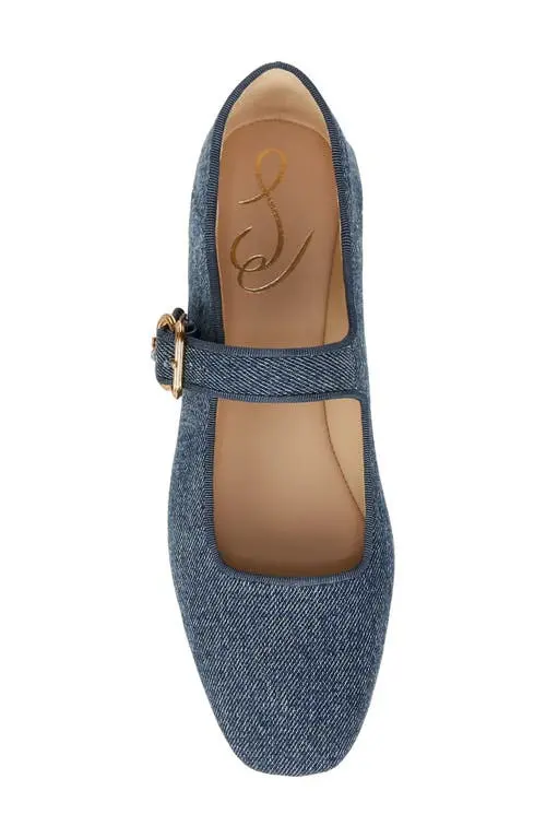 Sam Edelman Michaela Mary Jane Flat - Blue Stone