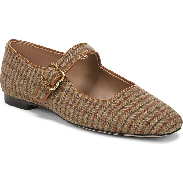Sam Edelman Michaela Mary Jane Flat - Honey Multi