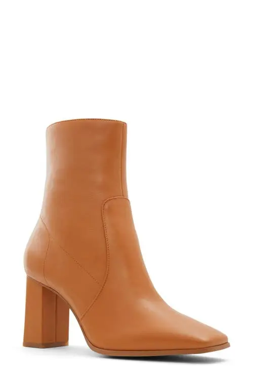 Aldo Theliven Bootie - Medium Brown Leather