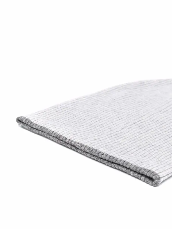 Brunello Cucinelli Rib-knit Cashmere Beanie - Grey