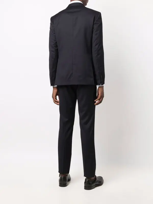 Tagliatore Single-breasted Wool Suit - Blue