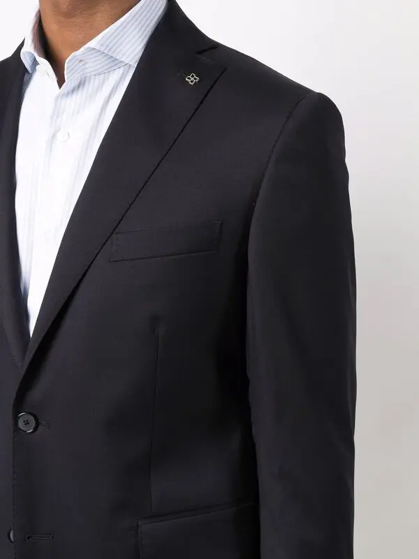 Tagliatore Single-breasted Wool Suit - Blue
