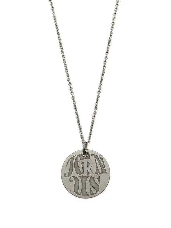 Raf Simons Circular Pendant Clasp-fastening Necklace