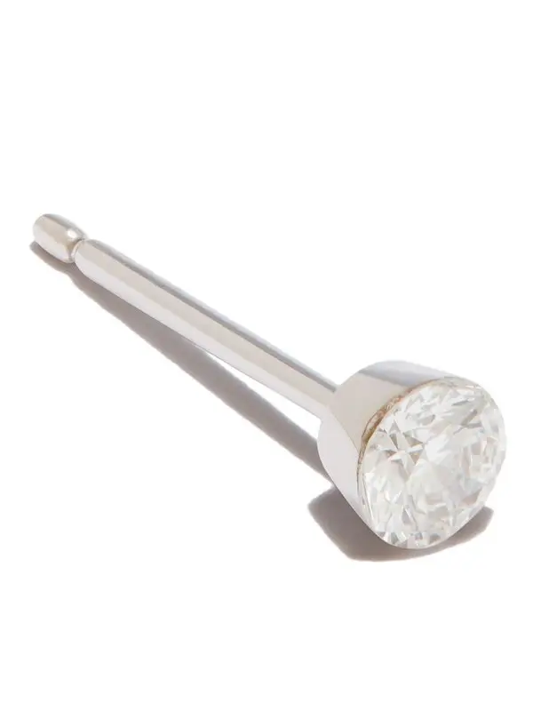 MARIA TASH 18kt White Diamond Single Stud Earring