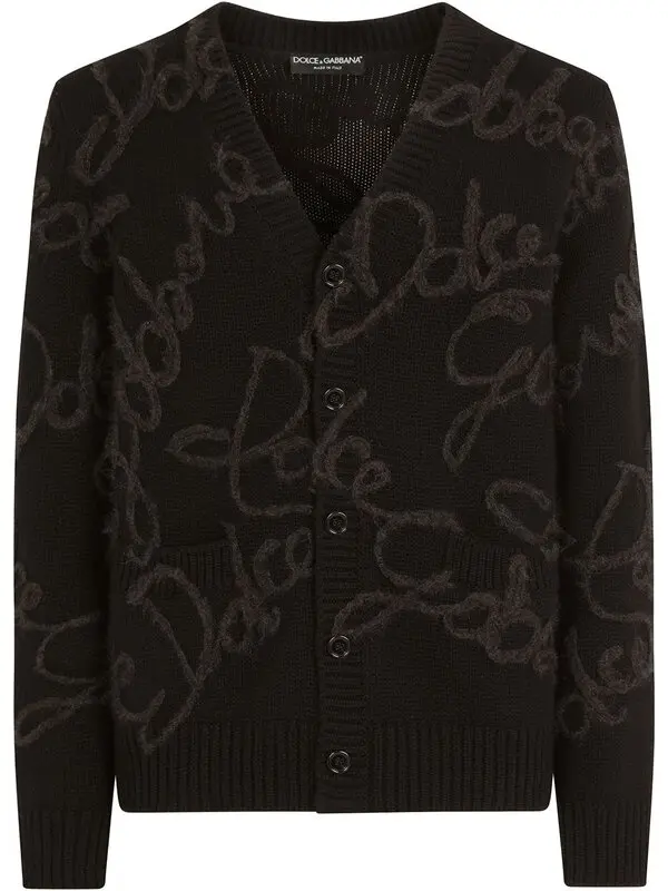 Dolce & Gabbana Logo-embroidered Cardigan