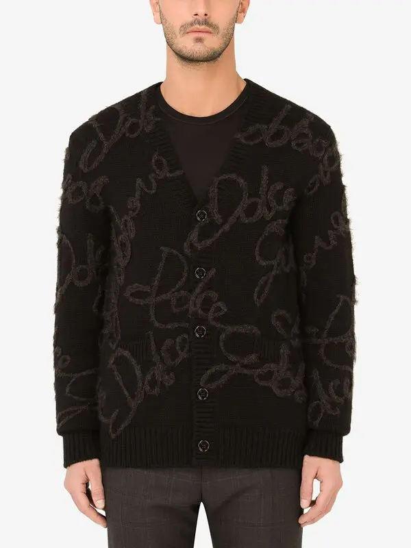 Dolce & Gabbana Logo-embroidered Cardigan