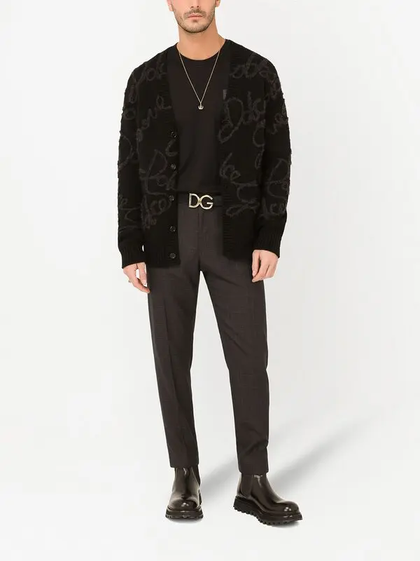 Dolce & Gabbana Logo-embroidered Cardigan