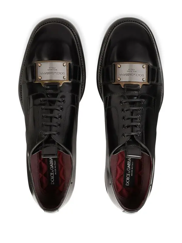 Dolce & Gabbana Logo-plaque Derby Shoes