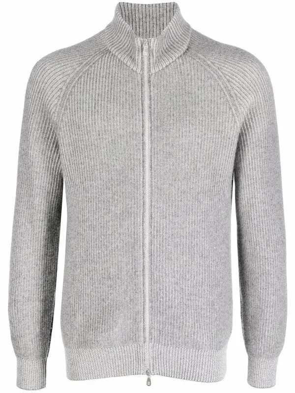 Brunello Cucinelli Zip-up Knitted Cashmere Jumper