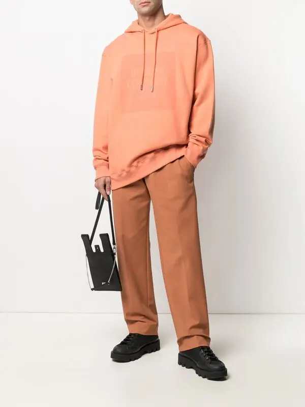 Opening Ceremony Box Logo Print Hoodie - Orange