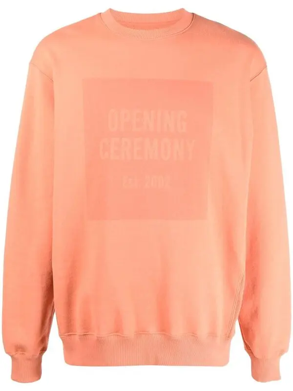 Opening Ceremony Box Logo Cotton Sweatshirt