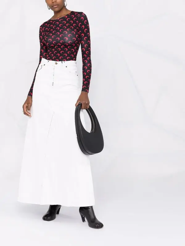 MAISON MARGIELA High-waisted Maxi Skirt - White