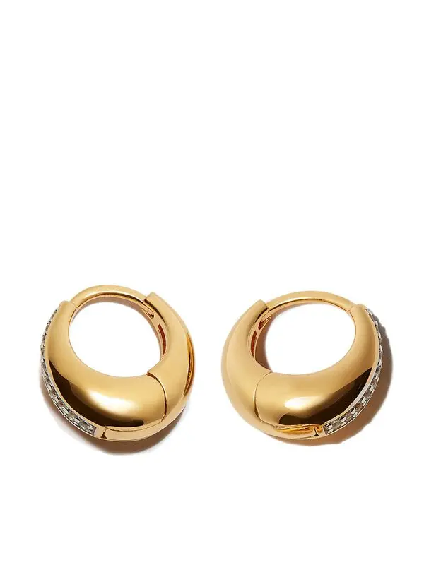 OTIUMBERG 9kt Yellow Small Hoop Earrings - Gold