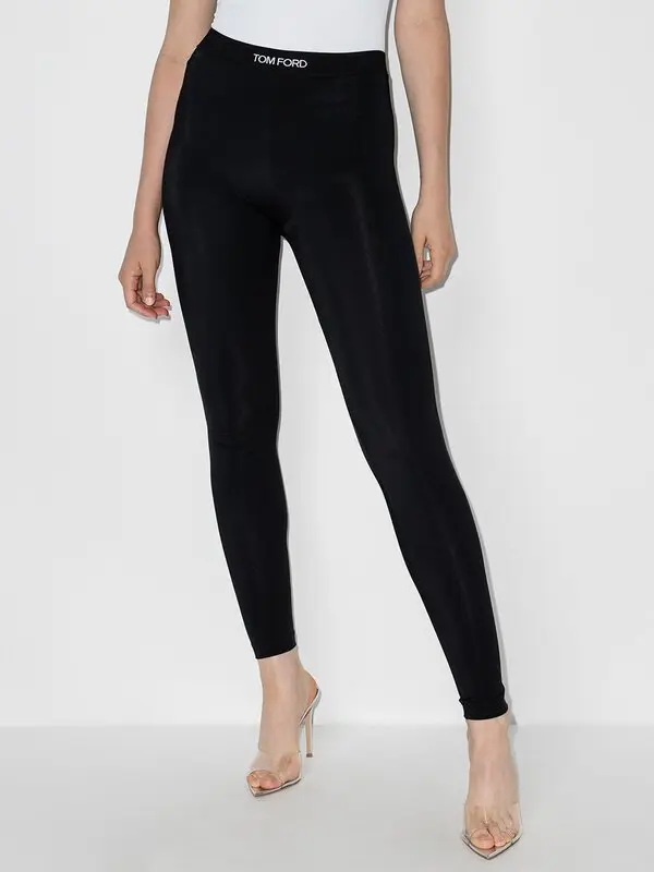 TOM FORD - Logo-waistband Leggings