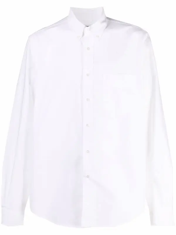 Aspesi Button-down Long-sleeve Shirt - White