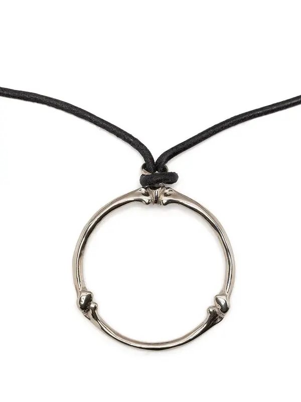 TAKAHIROMIYASHITA THESOLOIST. Circular Pendant Necklace - Silver